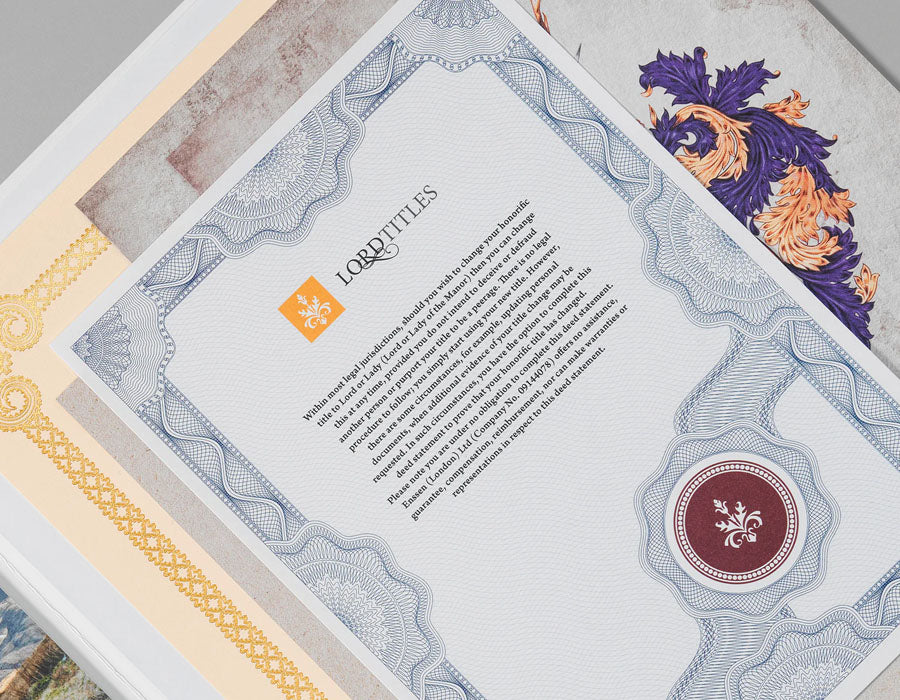 Lordship (Lord) Title Pack – Lord Titles